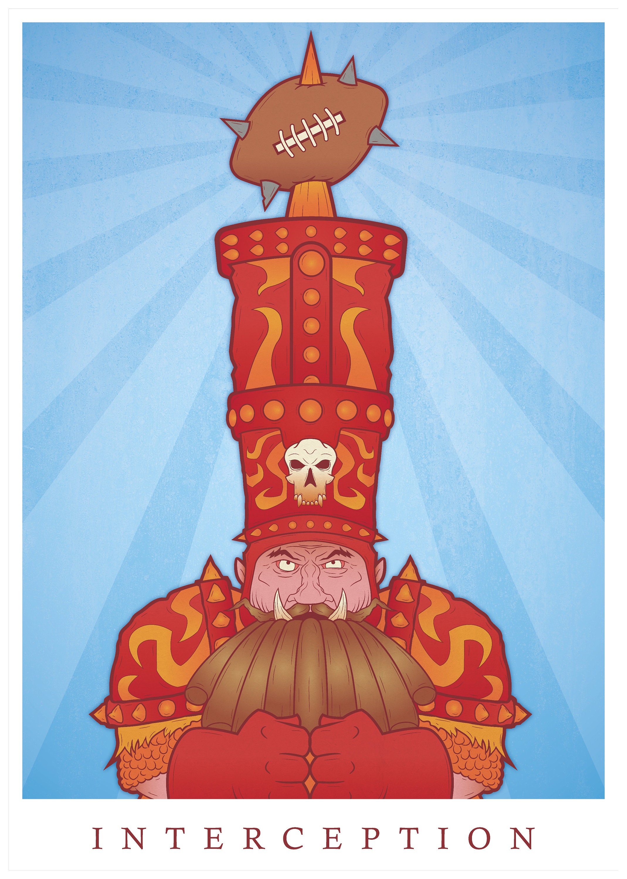 Blood Bowl Inspired 'interception' Poster - Etsy