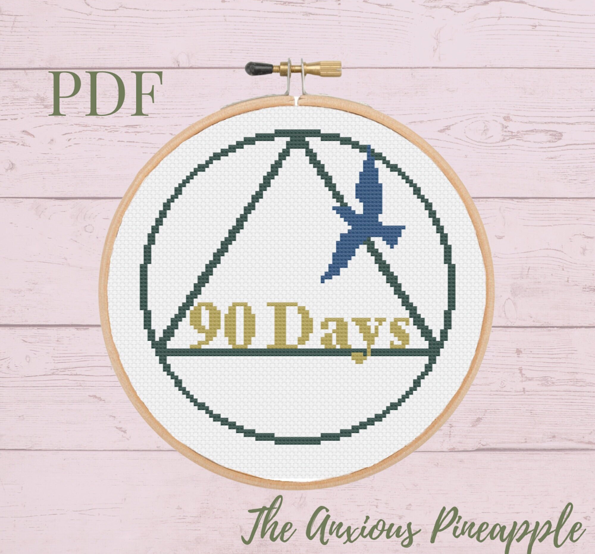 Recovery Milestone Stitch PDF Pattern/ Addiction Recovery - Etsy