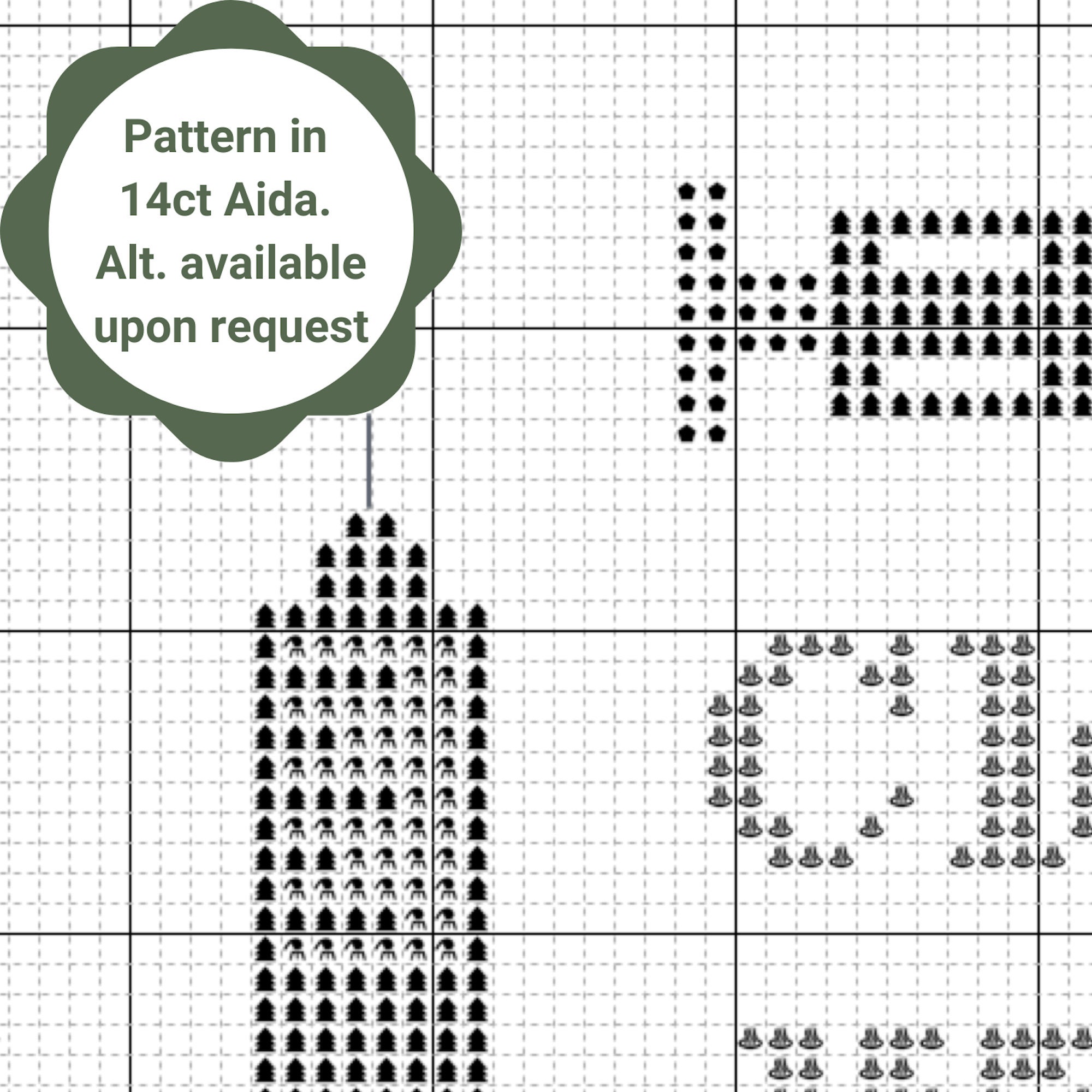 Modern Hope Cross Stitch Pattern Pdf/counted Cross Stitch/ Beginner ...