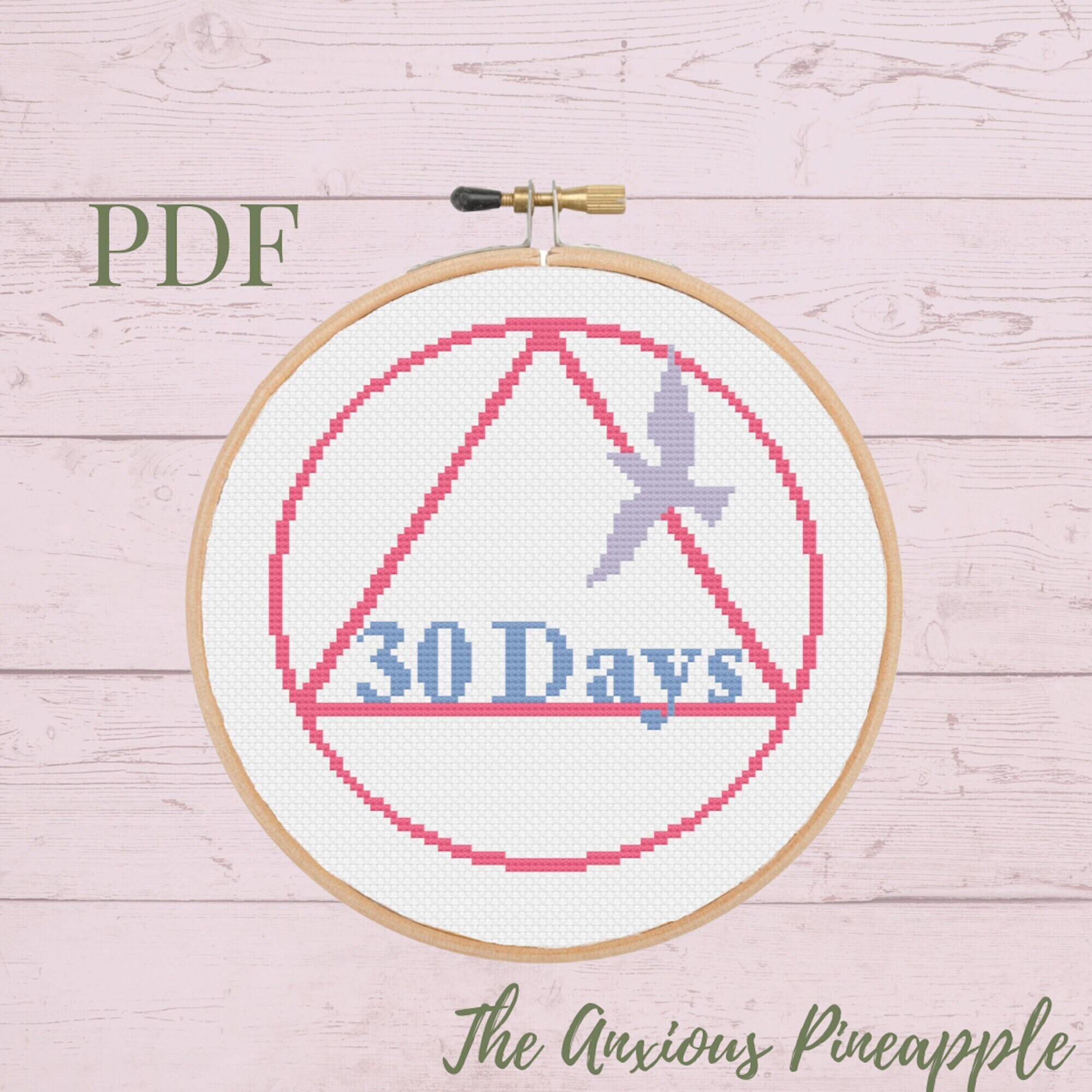 Recovery Milestone Stitch PDF Pattern/ Addiction Recovery - Etsy