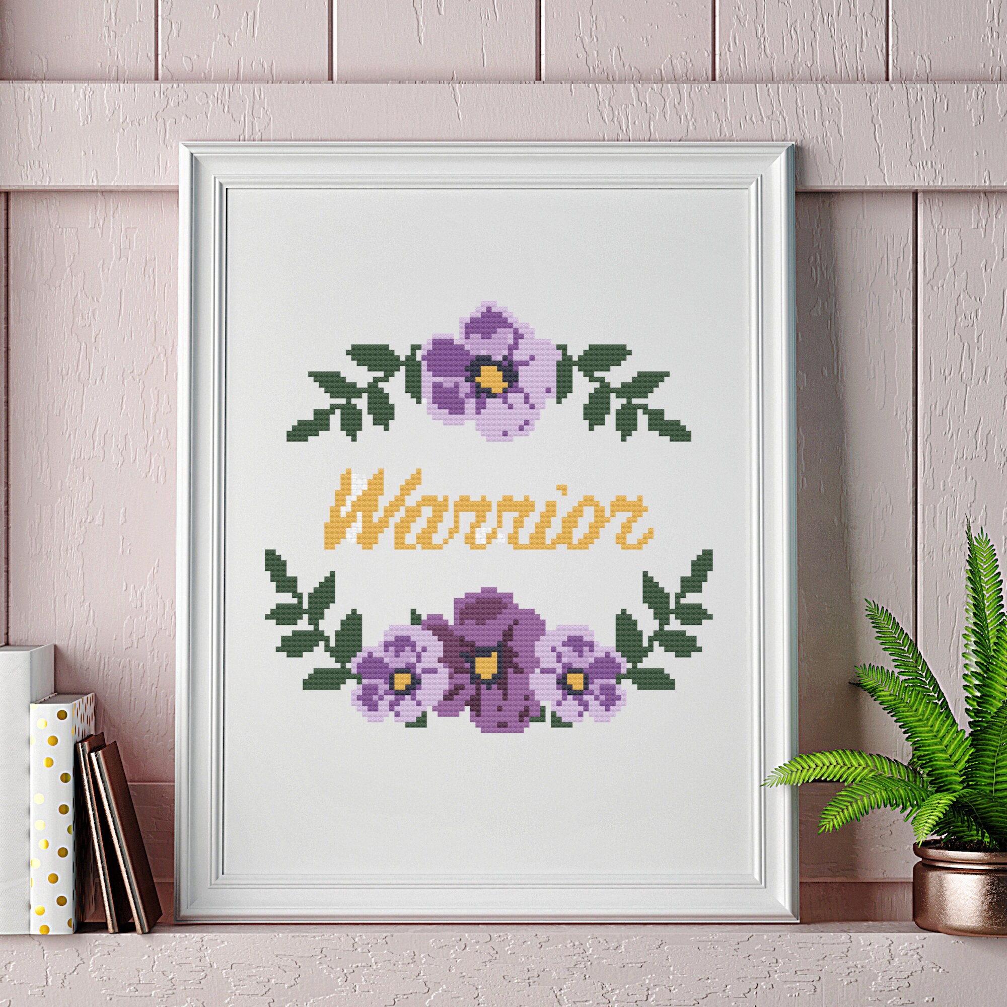 Warrior Cross Stitch Pattern/ Infertility/ Miscarriage/ Cancer Survivor ...