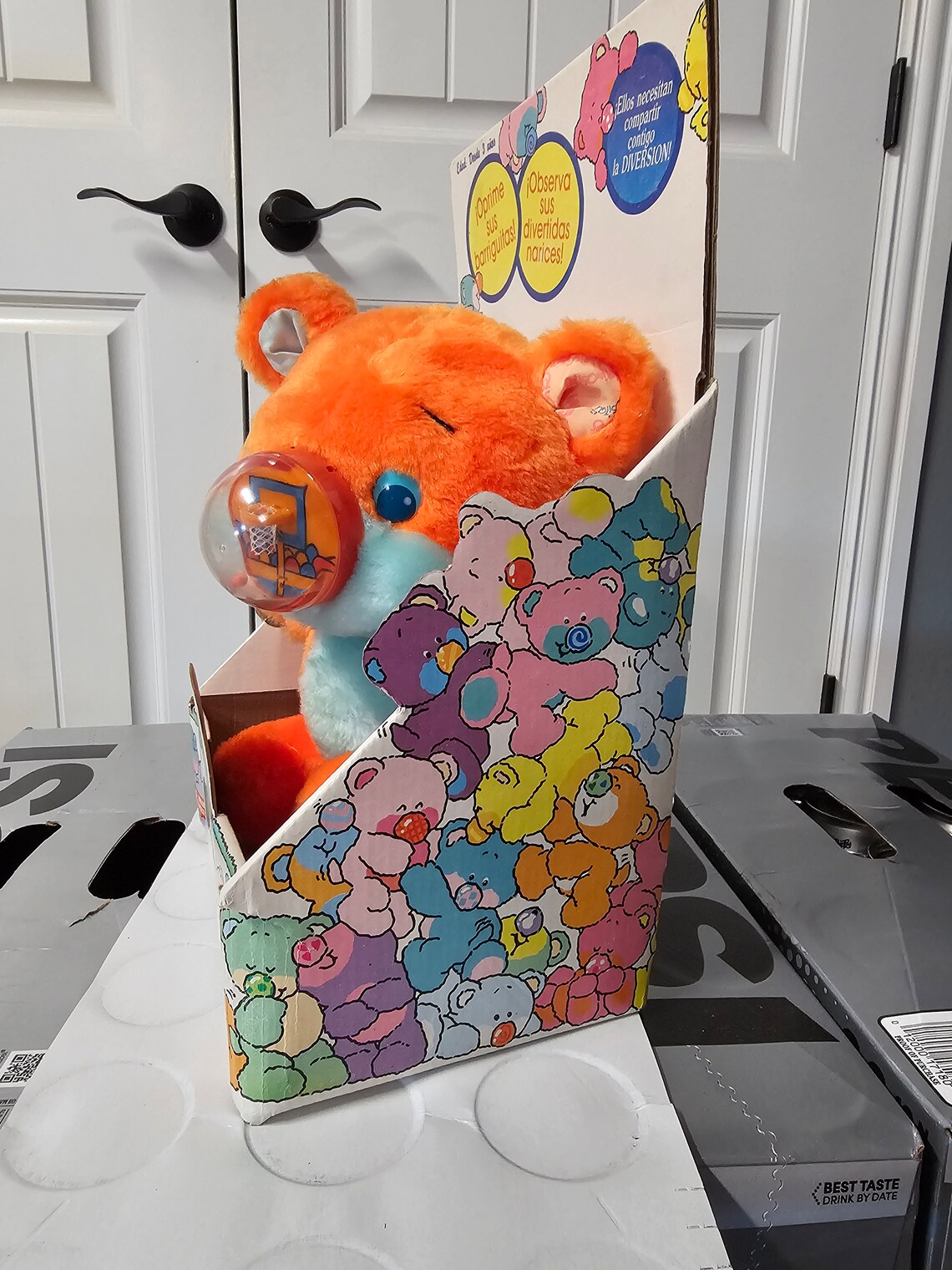 Vintage Playskool Nosy Bear Rumpus Nosy Bear Plush 1987 NIB Works Argentina Box. - Etsy