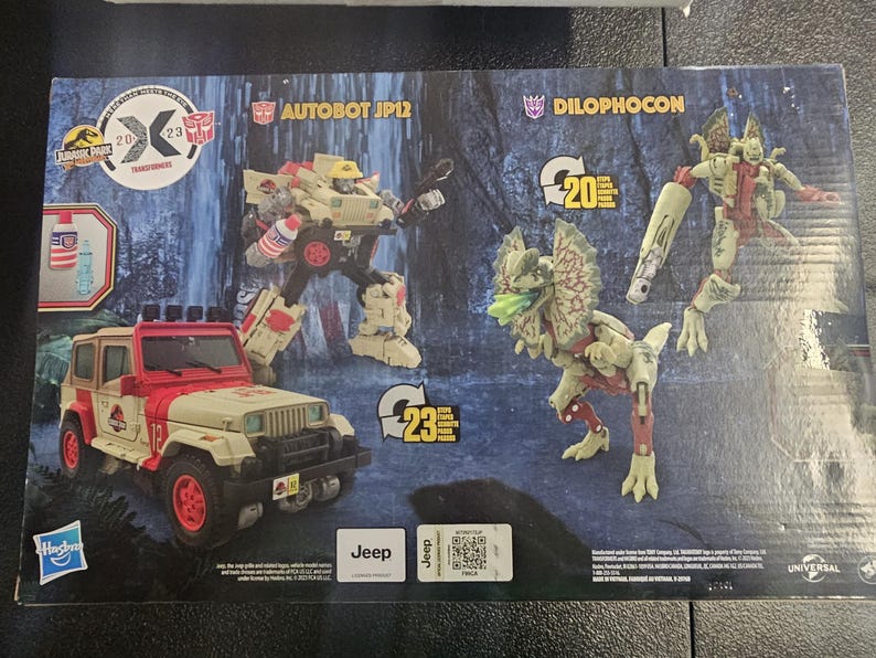 Transformers Collaborative Jurassic Park X Toys Dilophocon & Autobot ...
