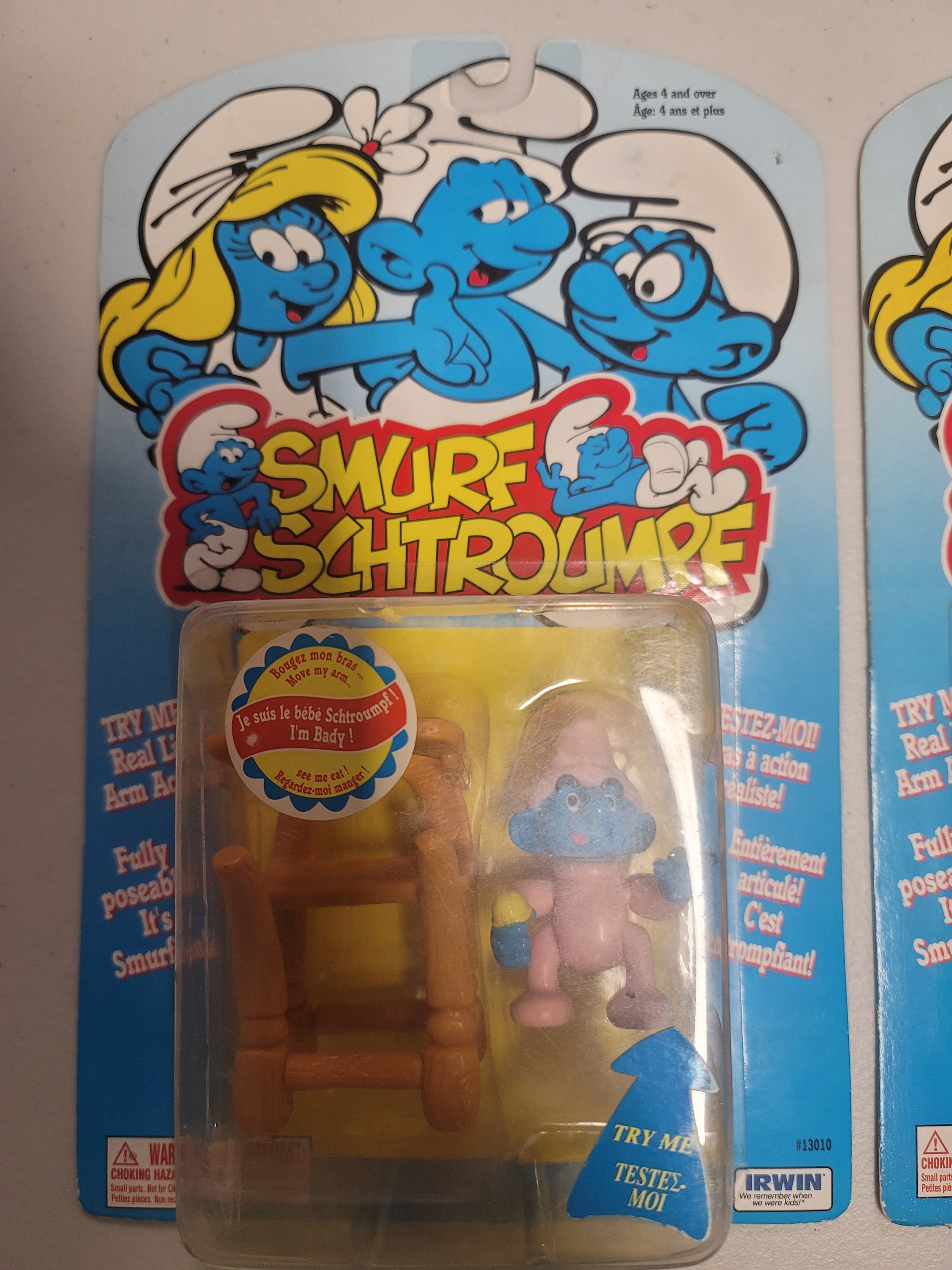 The Smurfs Baby Smurfs Figurine High Chair and Bird House 1996 - Etsy