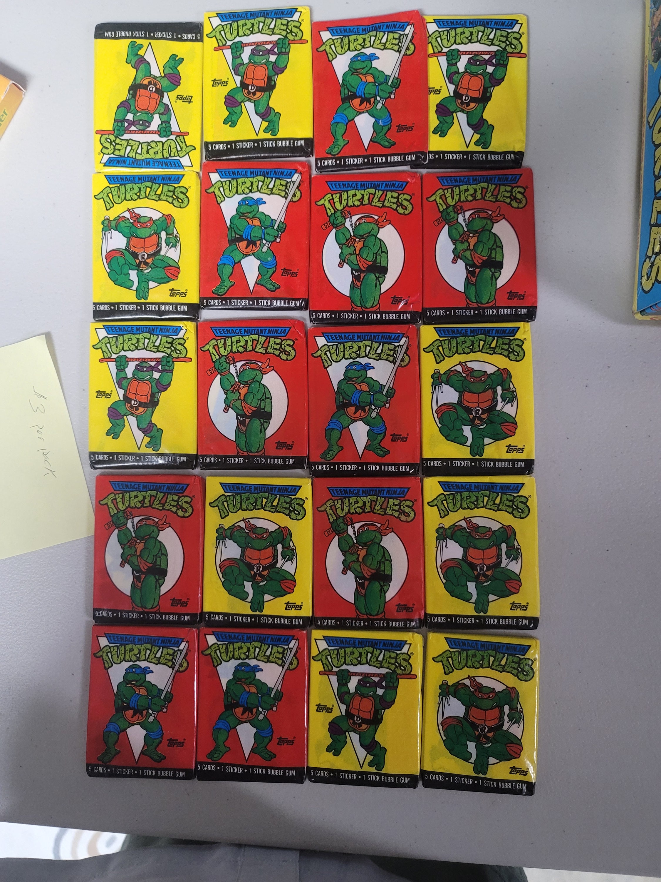 TMNT 19 Packs of Cards With Box and Tin. - Etsy