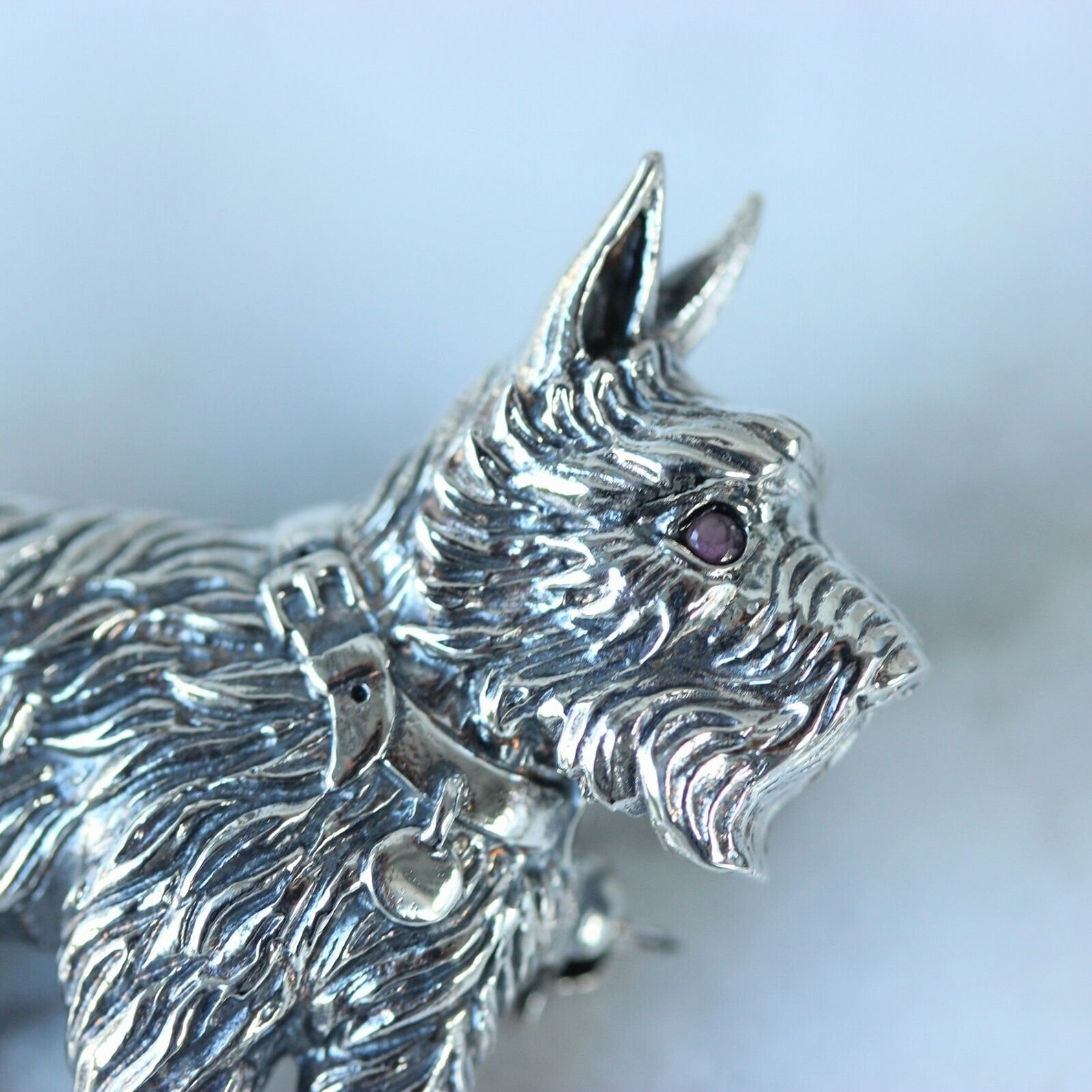 Dog Brooch Pin 925 Sterling Silver Cairn Scottish Terrier - Etsy