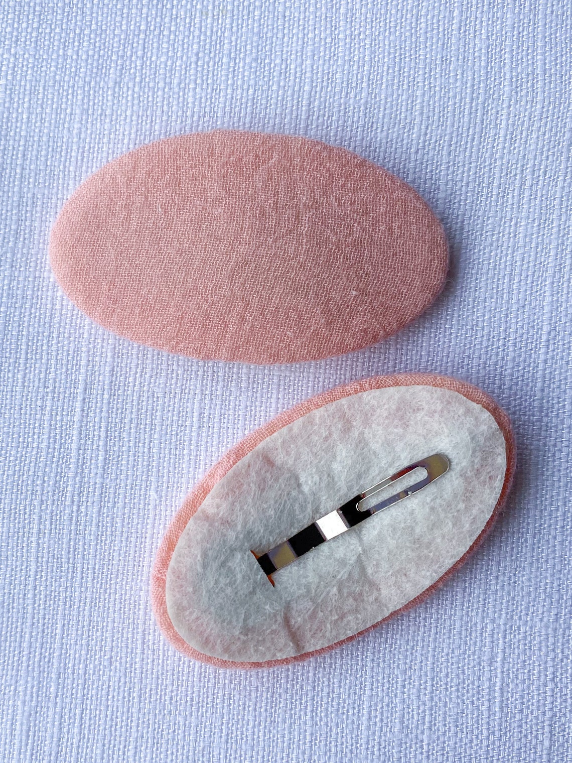 Textured Fabric Covered Snap Clips Girls Clips Baby Doll - Etsy