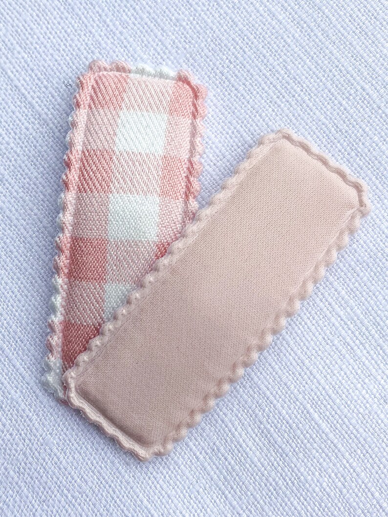 Textured Fabric Covered Snap Clips Girls Clips Baby Doll - Etsy