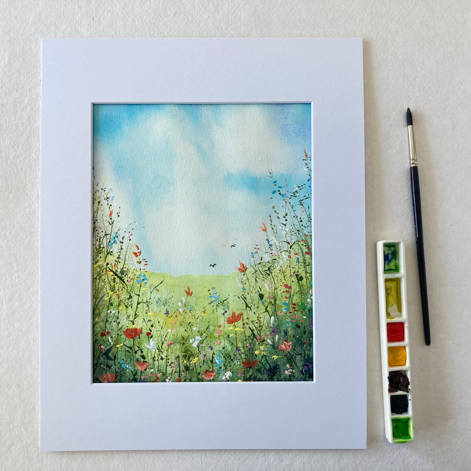 Watercolor Original Art. Springing Forth. Watercolor and Mixed - Etsy