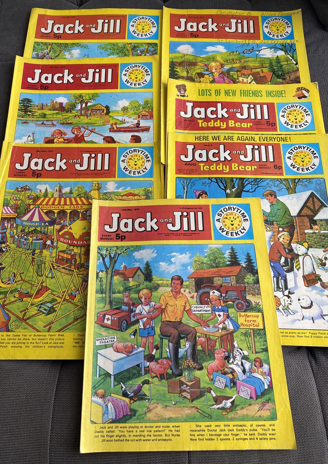 Vintage Jack and Jill Comic Book Stories - Lot of 7 - Etsy