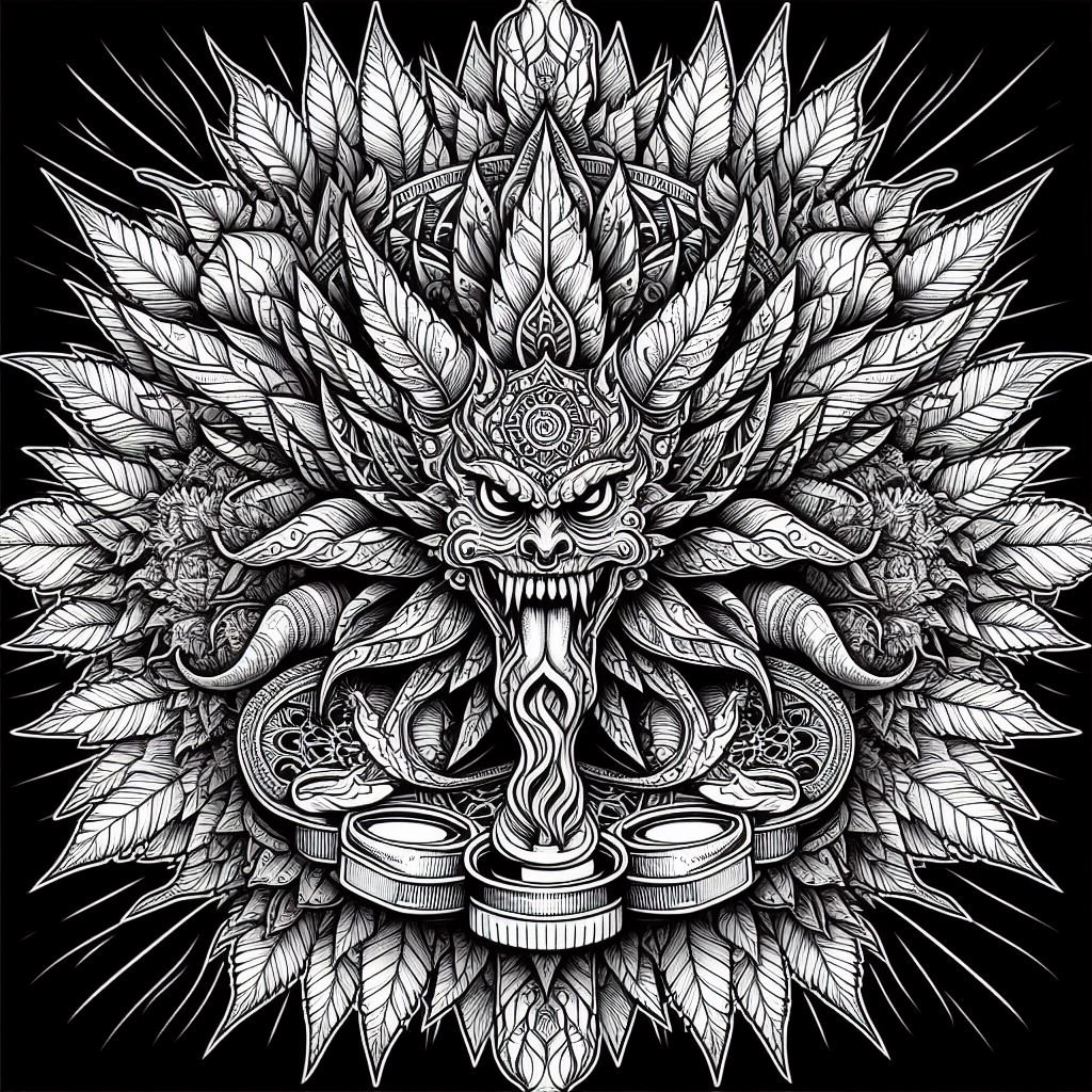 Marijuana Cannabis Coloring Pages - Etsy