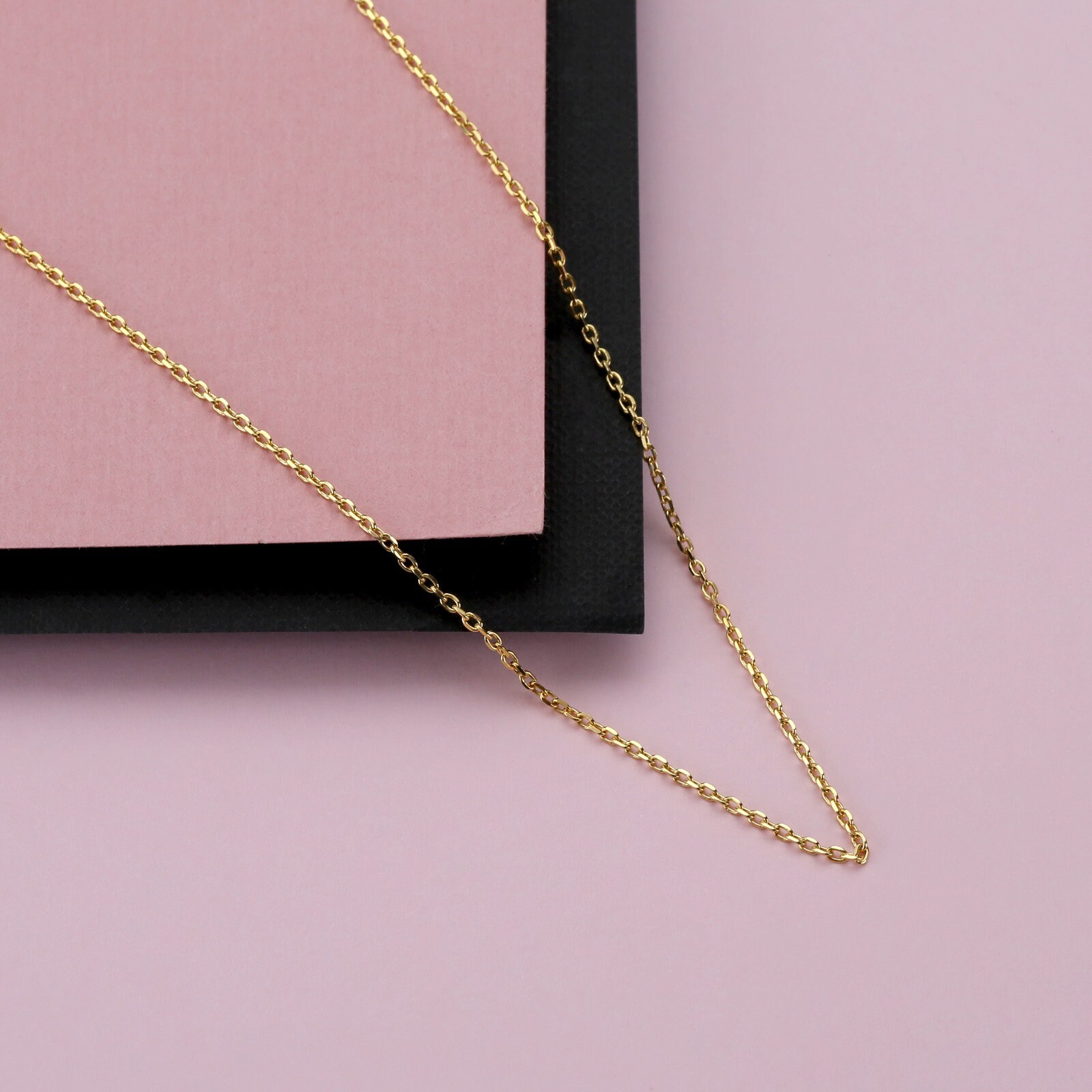 Whisper Chain Gold Silver or Rose Gold Simple Gold Chain | Etsy