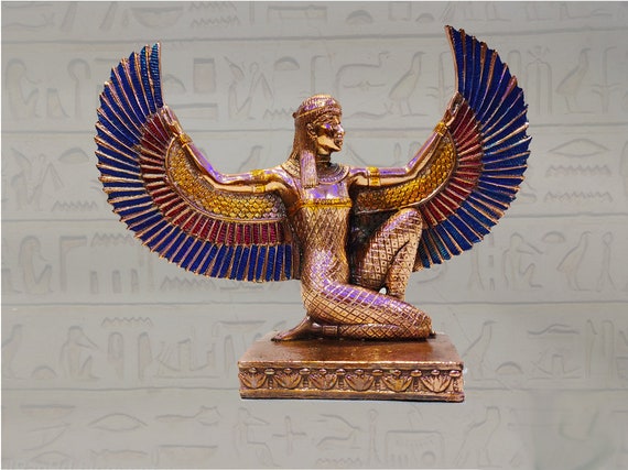 ISIS Statue. Unique Isis Statue Copper Layer Goddess of - Etsy