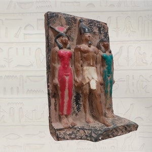 Ancient Egyptian Trinity, God Osiris, Goddess Isis, and God Horus.made ...