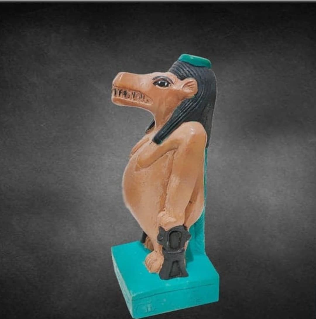 Taweret Statue. Goddess of Childbirth and Fertility Stone Made in Egypt ...