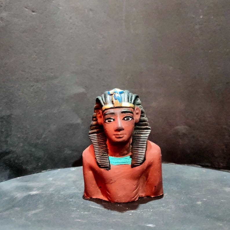 A Bust of the Ancient Egyptian Pharaoh, Handcrafted in Egypt, is a ...