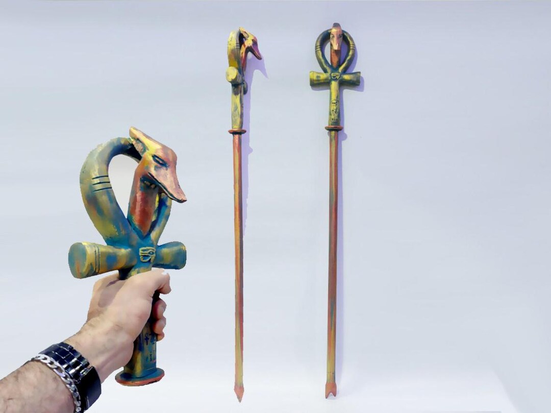 Mace. Scepter. A Rare Piece of the Was Scepter .and the Key to Life ...