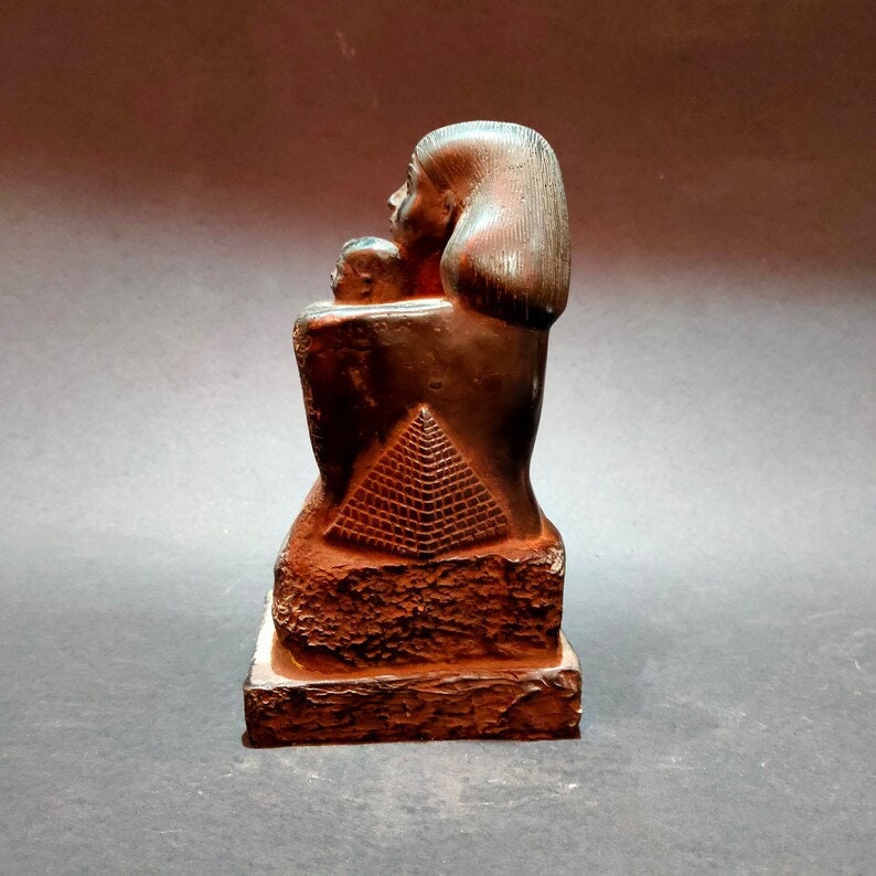 A Unique Statue of ,senmut and Nefro Raa ,heavy and Hard Stone HAND ...