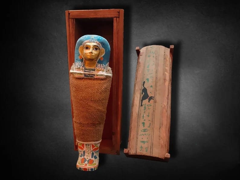 A Unique and Rare Model of an Ancient Egyptian Sarcophagus of a Noble ...