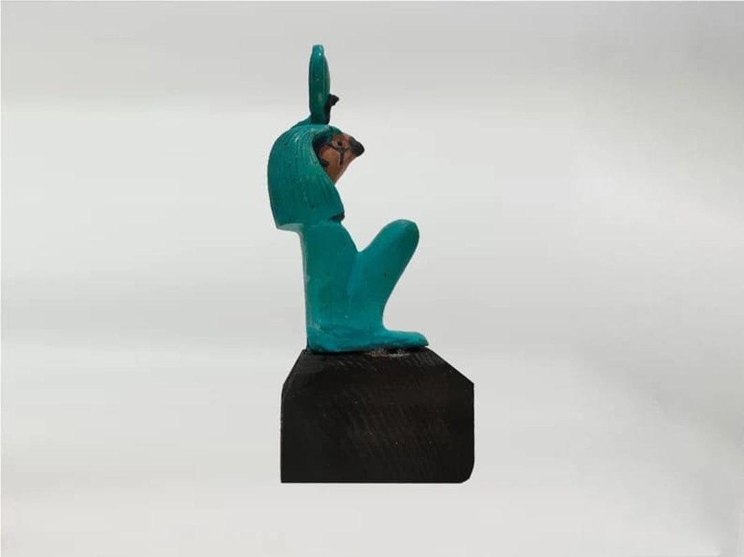 Statue of the God Ra. Ra. A Museum Statue Brilliantly. Made in Egypt ...