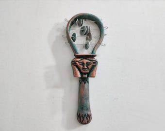 The Sistrum of the Goddess Hathor. the Ancient Egyptian Sistrum. A ...
