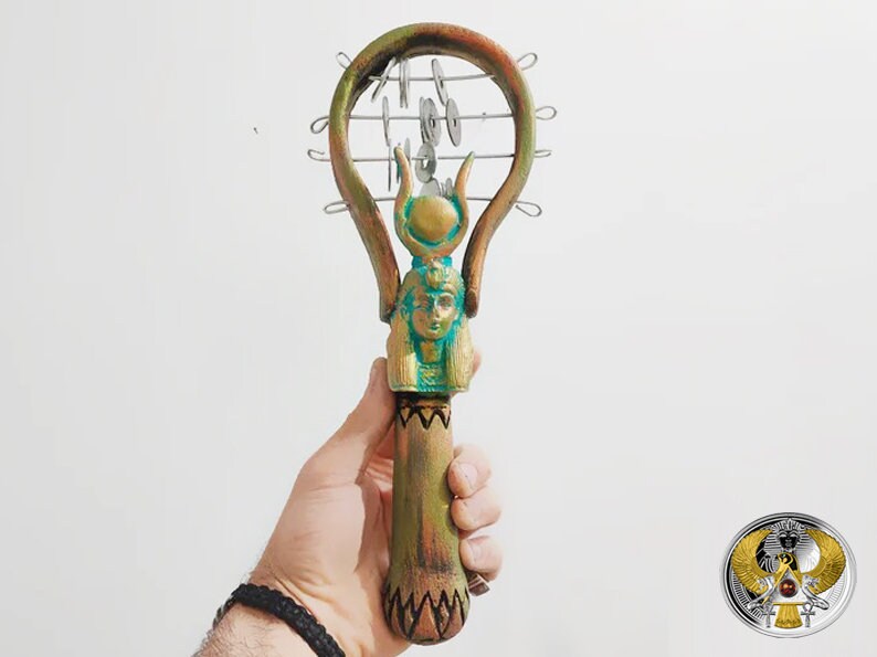 Hathor. Sistrum of Goddess Hathor. Ancient Egyptian Sistrum | Sacred ...