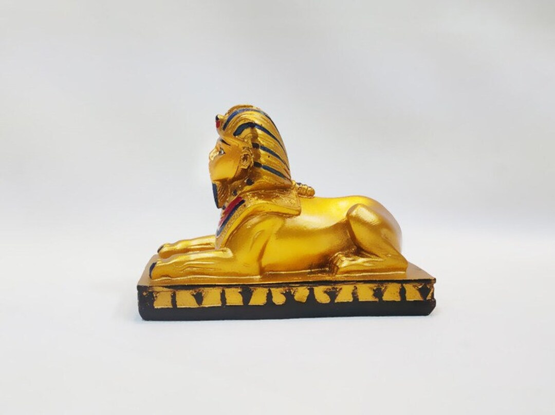 Egyptian Statue of the Sphinx. Golden Sphinx Statue. Made in Egypt - Etsy