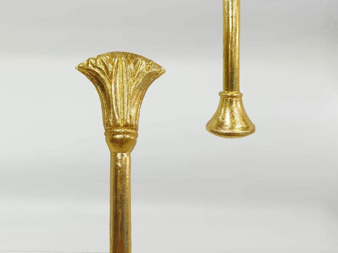 Scepter. Mace. the Scepter of Kings, Lotus Flower Scepter. a Rare and ...