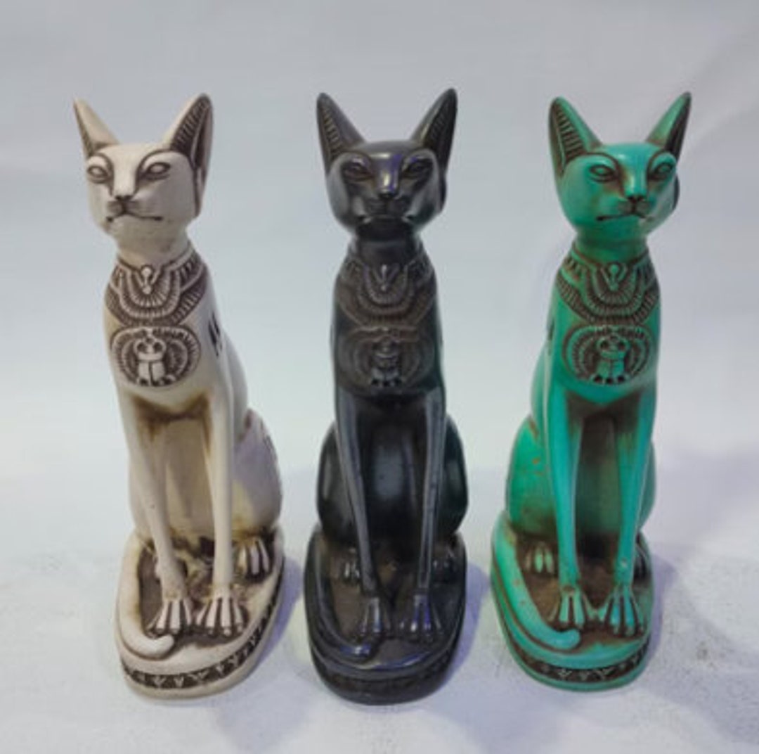 A Unique Statue of the Goddess Bastet - the Egyptian Cat, a Similar ...