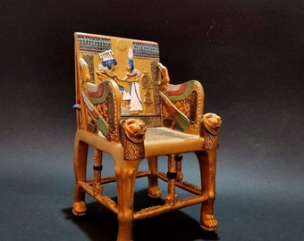 Unique Model Pharaonic Throne Chair Handcrafted in Egypt - Etsy