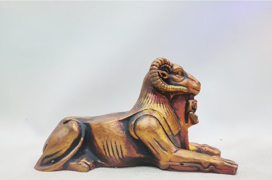 A Unique Model by the Rams Road Symbolizes the God Amun, the Body of a ...