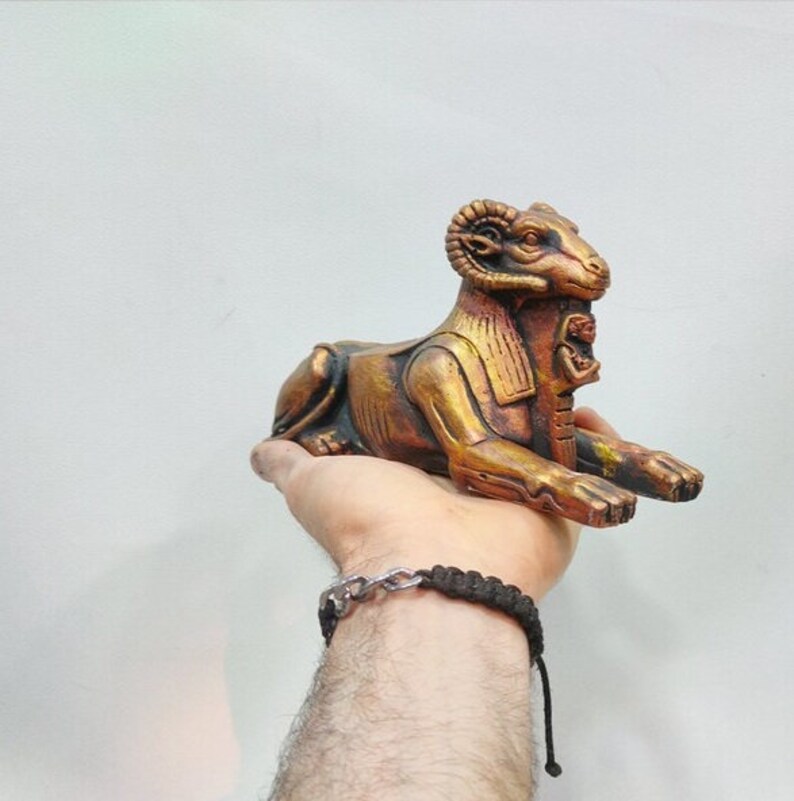 A Unique Model by the Rams Road Symbolizes the God Amun, the Body of a ...
