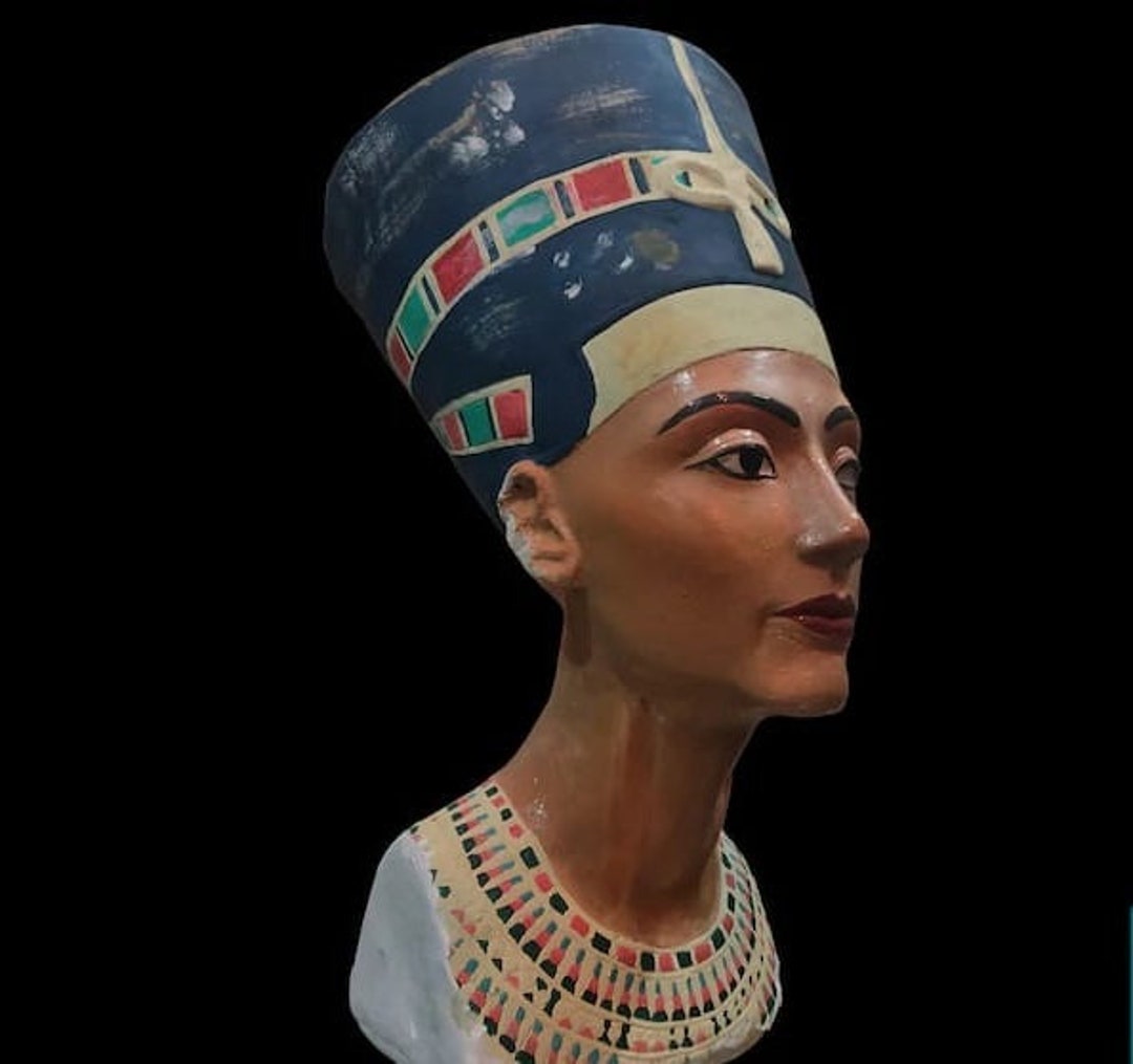 Nefertiti Bust. Real Size, Hand Painted . EXACTLY Like the Original - Etsy