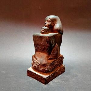 A Unique Statue of ,senmut and Nefro Raa ,heavy and Hard Stone HAND ...