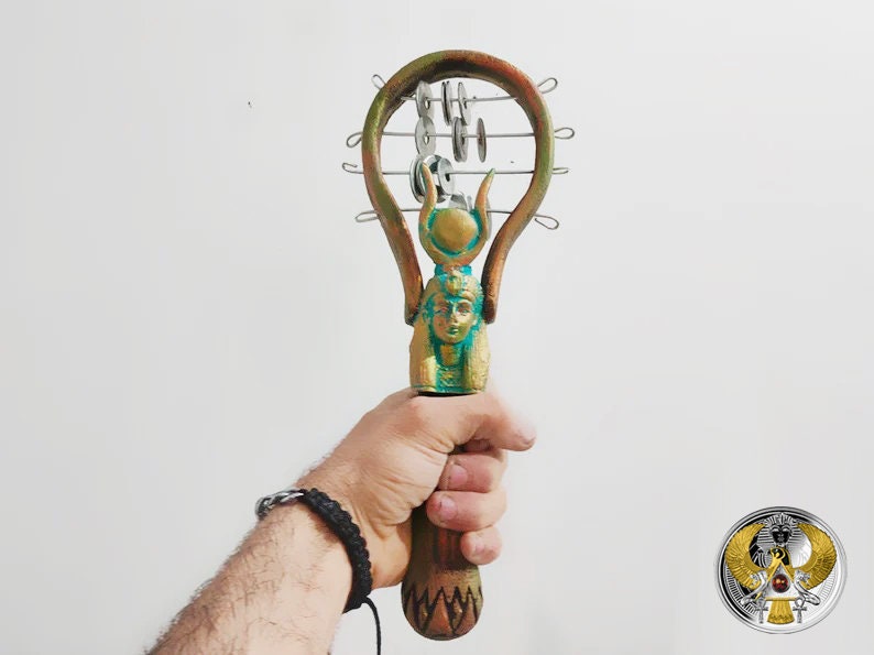 Hathor. Sistrum of Goddess Hathor. Ancient Egyptian Sistrum | Sacred ...