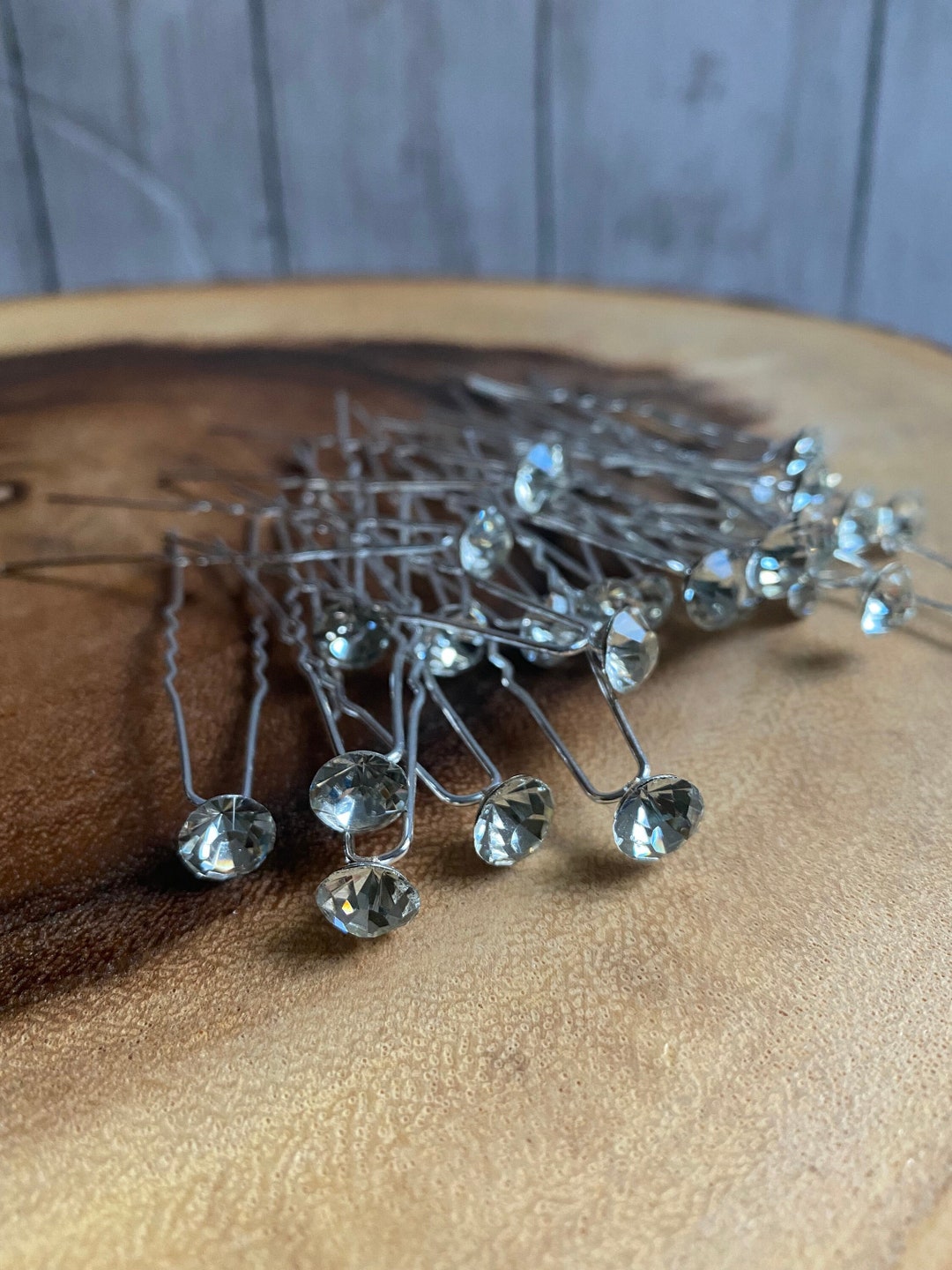 Crystal Hair Pins Wedding Hair Pins Wedding Accessories Etsy