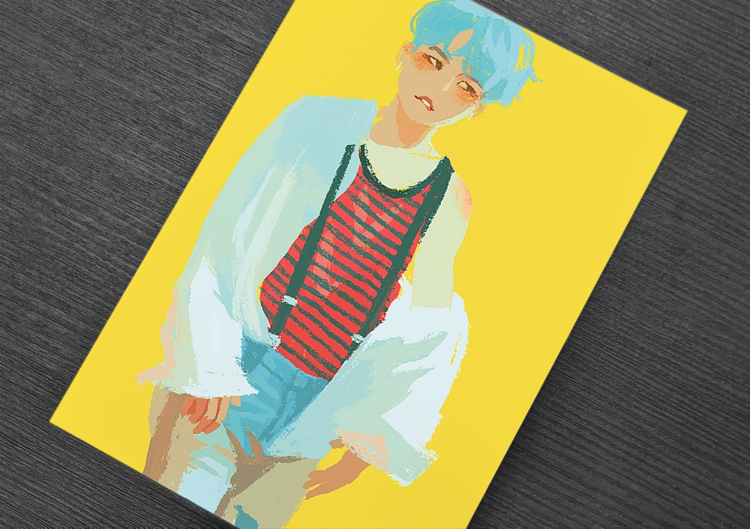 Yoongi DNA Postcard Print BTS Art Print - Etsy España