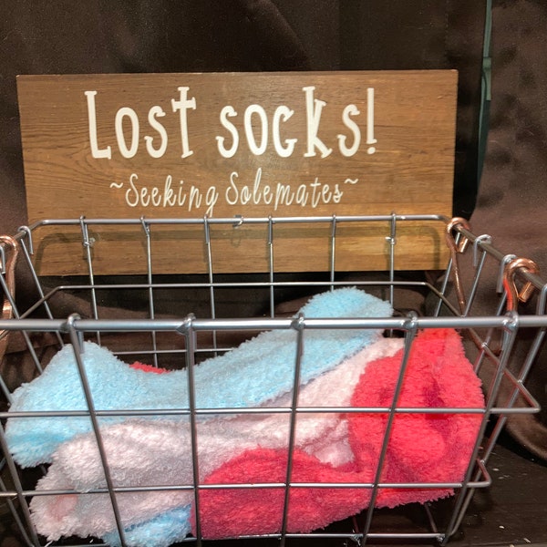 Lost Socks Basket - Etsy