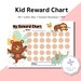Printable Baby Animal Reward Chart, Kid Chore Chart, Toddler Potty ...