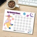 Printable Space Reward Chart Kid Chore Chart Toddler Potty - Etsy