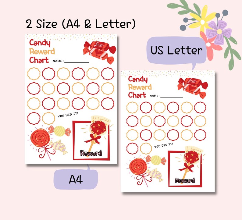 Printable Kids Reward Chart Kid Chore Chart Toddler Potty - Etsy
