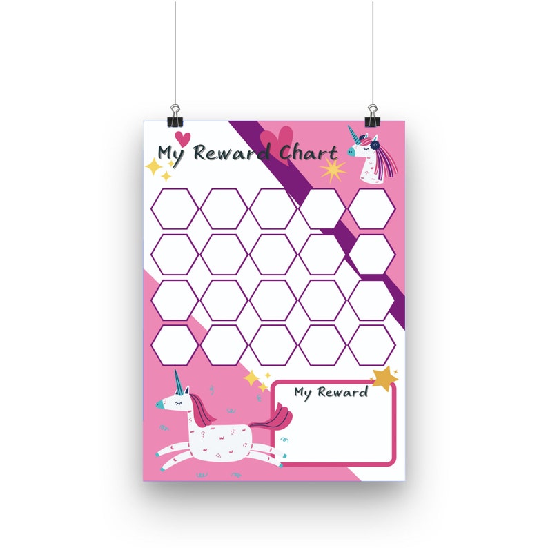 Printable Unicorn Reward Chart, Kid Chore Chart, Toddler Potty Chart ...