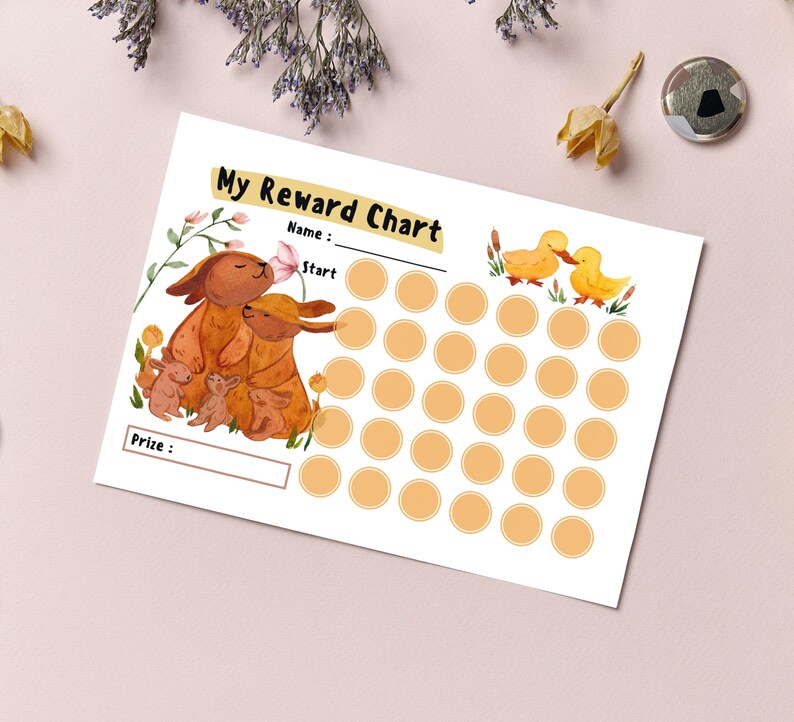 Printable Reward Chart Kid Behavior Chart Toddler Potty - Etsy
