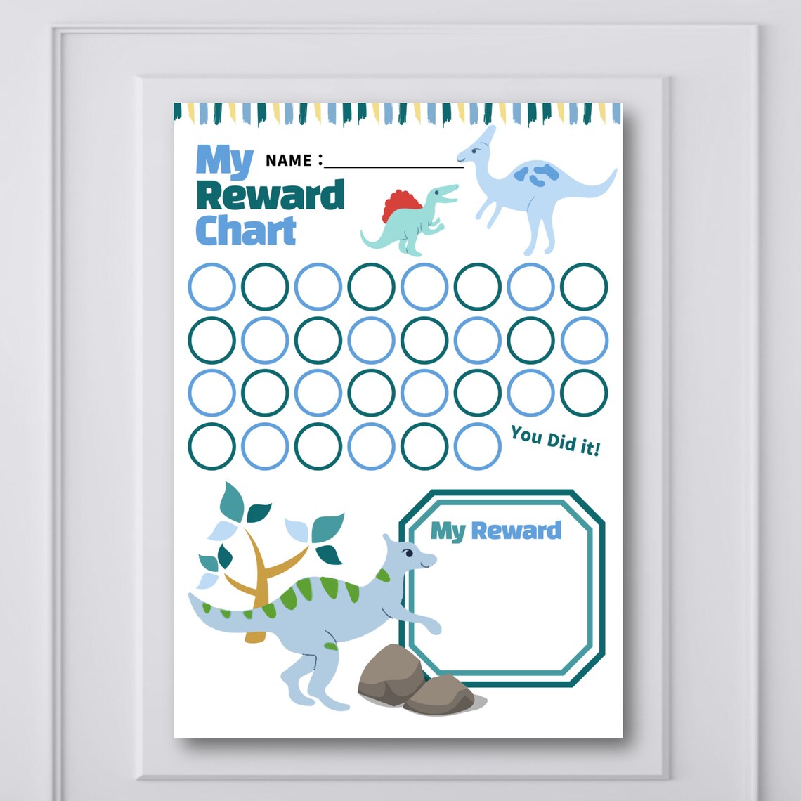 Printable Dinosaur Reward Chart Bundle Kid Chore Chart - Etsy