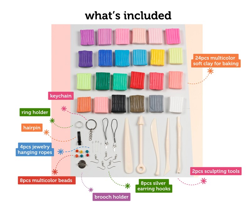 Incraftables Polymer Clay Kit 24 Colors Soft Blocks. - Etsy