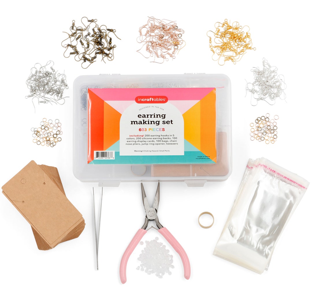 Incraftables Earring Making Kit (5 Colors). DIY Earring Kits for ...