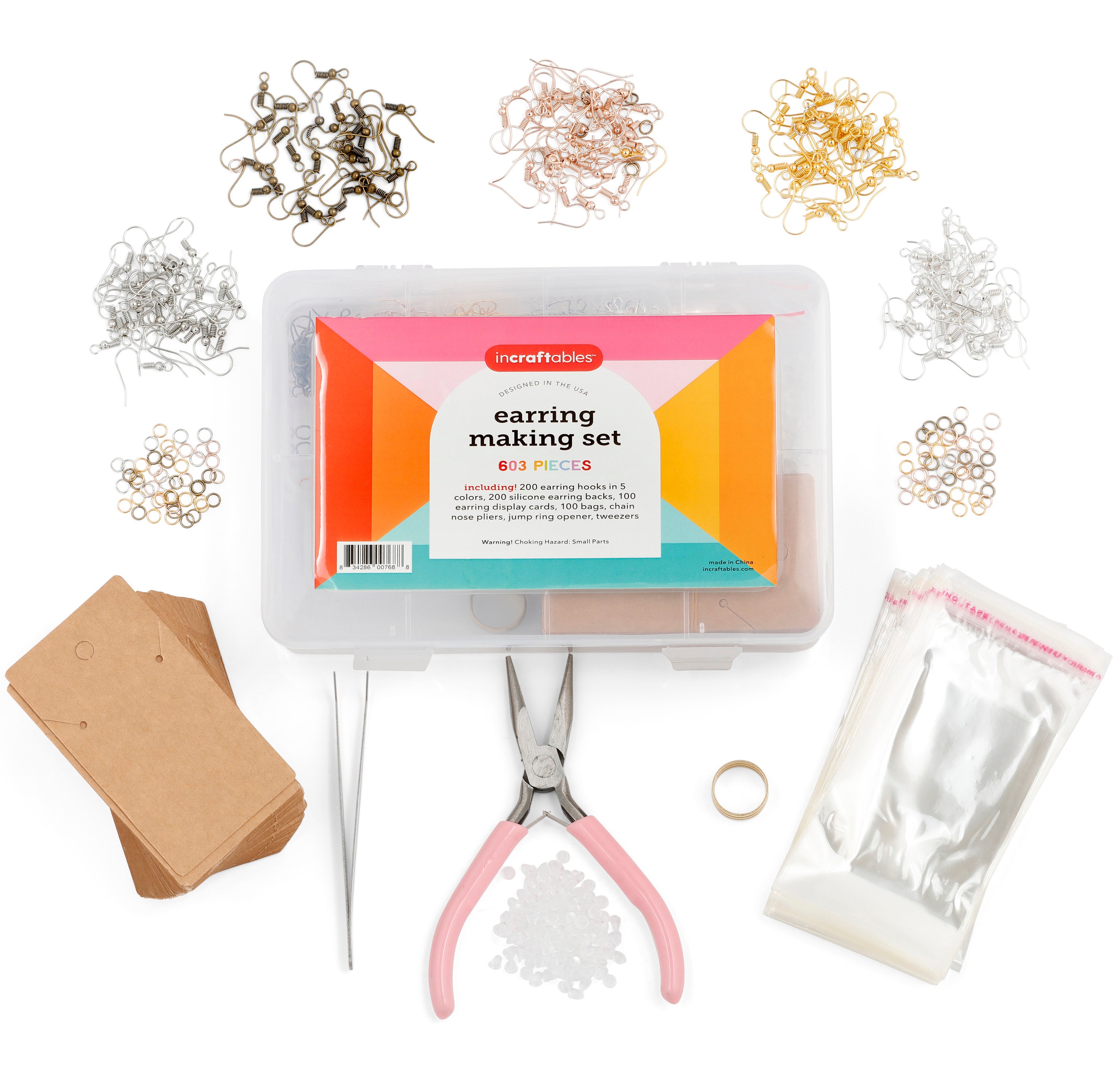 Incraftables Earring Making Kit 5 Colors. DIY Earring Kits for Jewelry ...