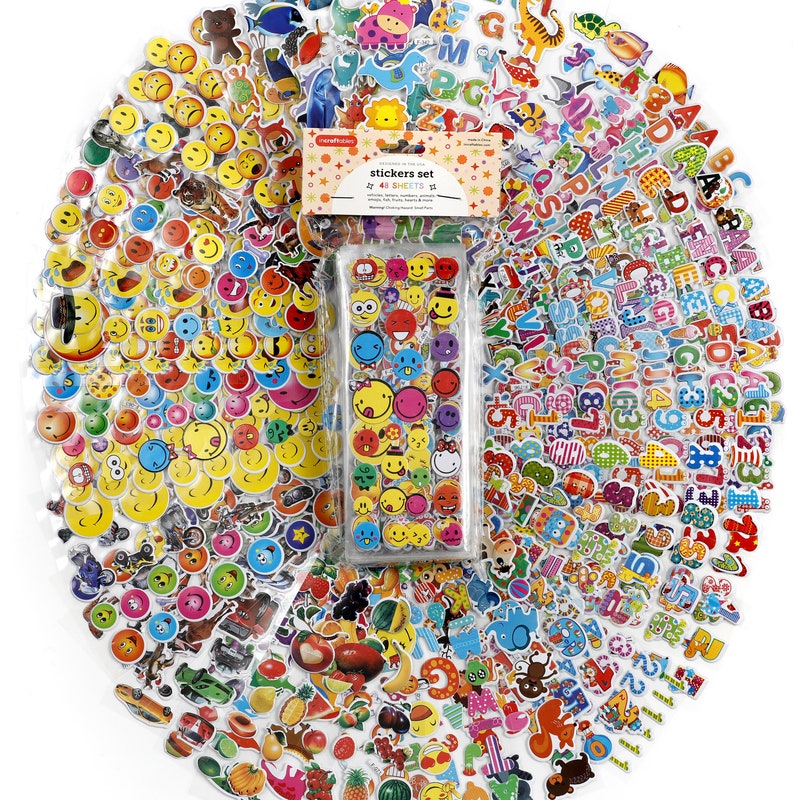 Puffy Stickers - Etsy