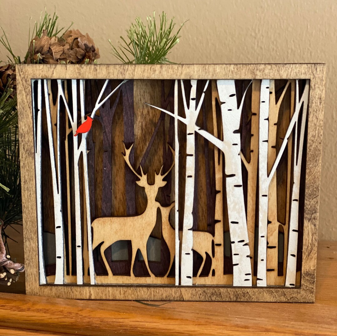 Wooden Layered Birch Sign (please Note Size) - Etsy