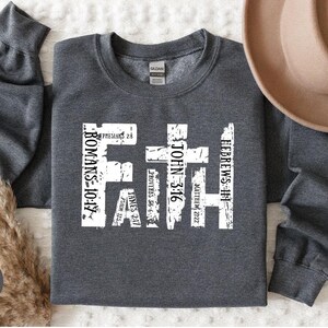 Christian Long Sleeve Shirt, Bible Verse Crewneck Sweatshirt, Religious ...